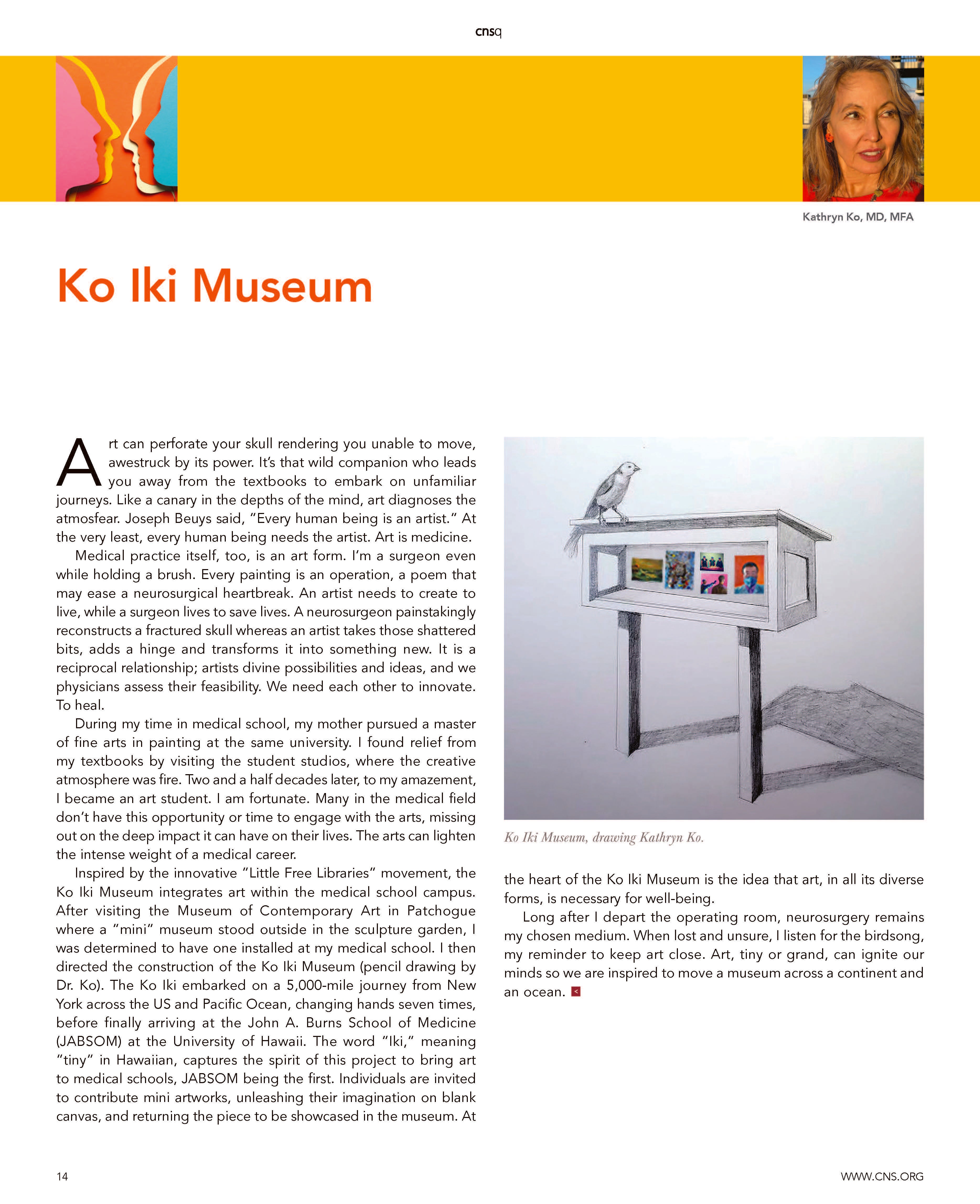 Introducing the Ko Iki Museum – Kathryn Ko, MD, MFA